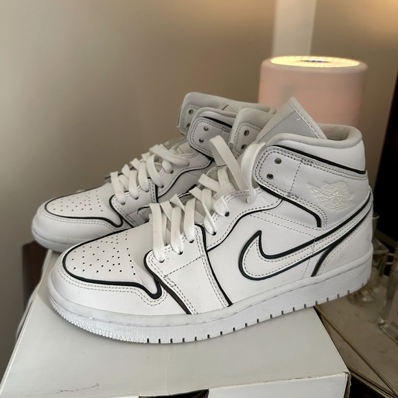 Jordan | Shoes | Jordan Mid Iridescent Reflective White Womens | Poshmark